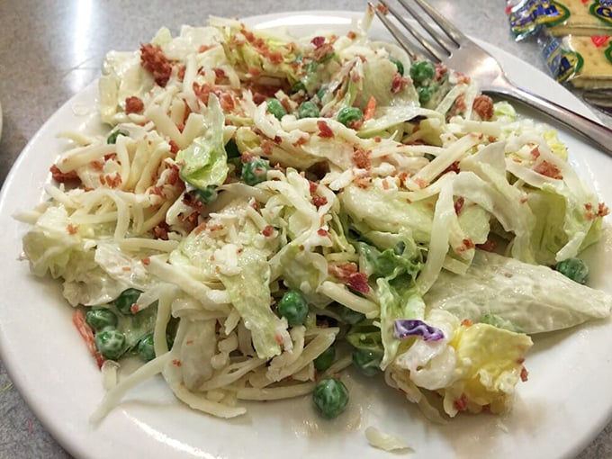 This isn't just salad&mdash;it's a Midwest handshake in food form. Creamy, crunchy, and completely unapologetic about its simplicity.