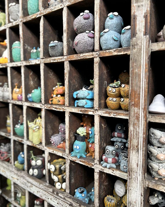 These quirky creatures with googly eyes transform ordinary planters into conversation pieces&mdash;garden art with a sense of humor.