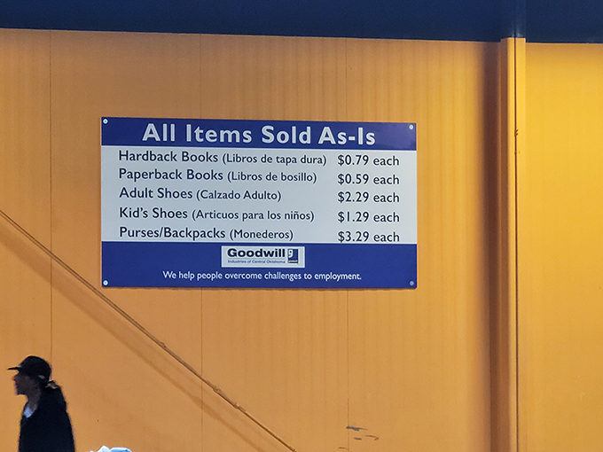 The pricing board &ndash; a beautiful sight for budget shoppers. Where else can you rebuild your entire wardrobe for less than dinner for two?