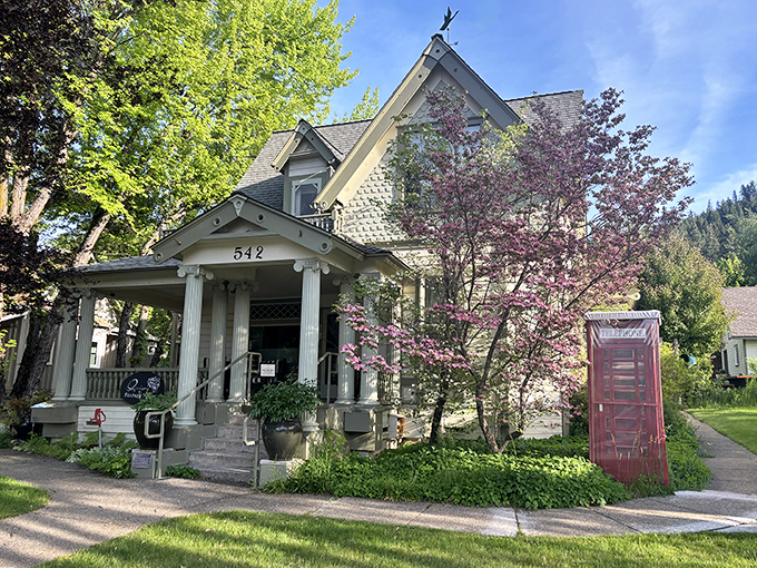 Victorian charm meets mountain living at this historic home, where wraparound porches were made for morning coffee and sunset views.