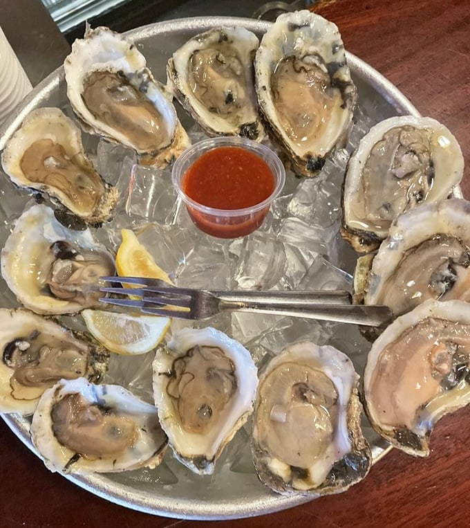Fresh oysters arranged like precious jewels on ice &ndash; briny treasures from the sea that need nothing more than a squeeze of lemon and good company.