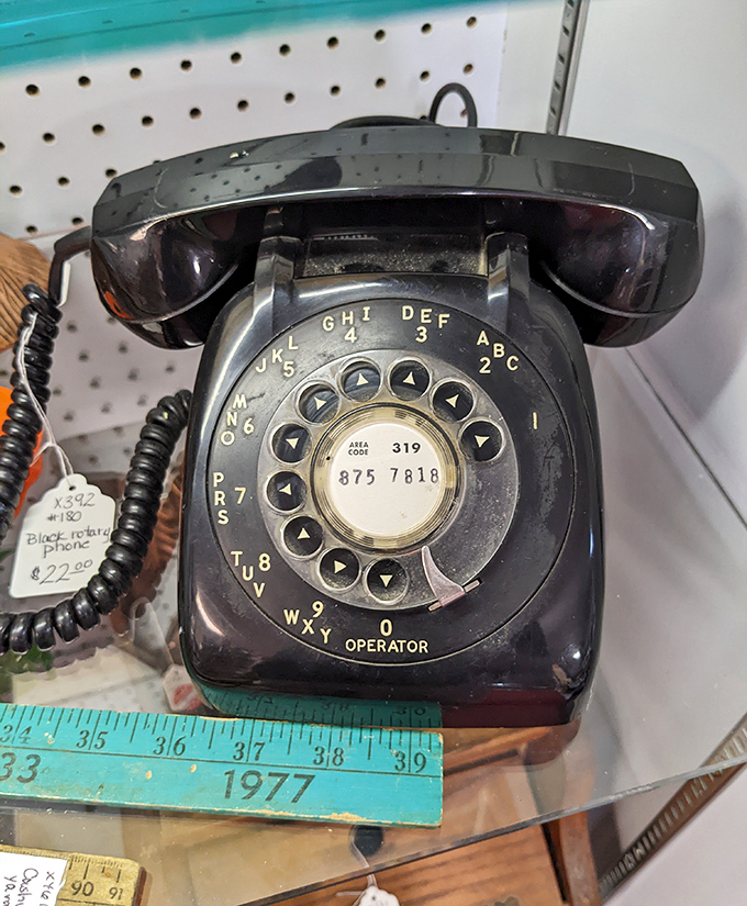 This rotary phone doesn't just sit there looking pretty – it silently judges your smartphone addiction while remembering when people memorized numbers.
