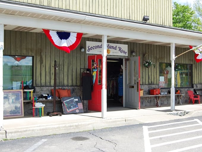 Second Hand Rose thrift shop, where "vintage" isn't a marketing ploy but simply what happens when good things last.