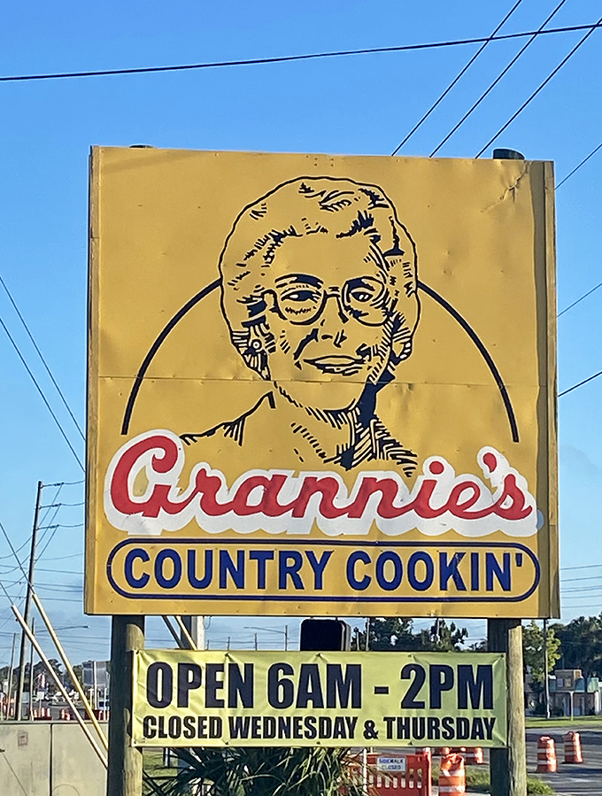Grannie's iconic sign promises two essential things &ndash; country cookin' and early hours, because the best breakfast waits for no one.