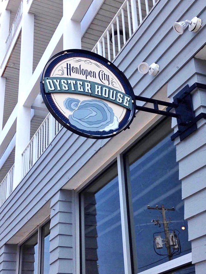 The restaurant's sign isn't just a logo &ndash; it's a promise of the oceanic treasures waiting inside this coastal culinary landmark.