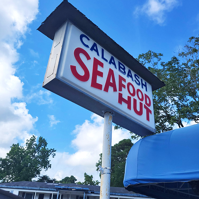 Against Carolina blue skies, this sign has guided hungry pilgrims for decades. Like a lighthouse for your appetite.