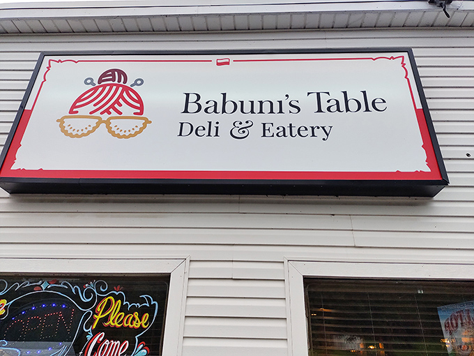 Simple, clean signage that promises authentic Polish cooking without any fuss or pretense—just honest food done right.