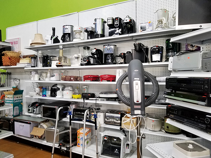 Coffee makers, blenders, and kitchen gadgets galore! The small appliance section is where culinary ambitions meet budget-friendly reality.