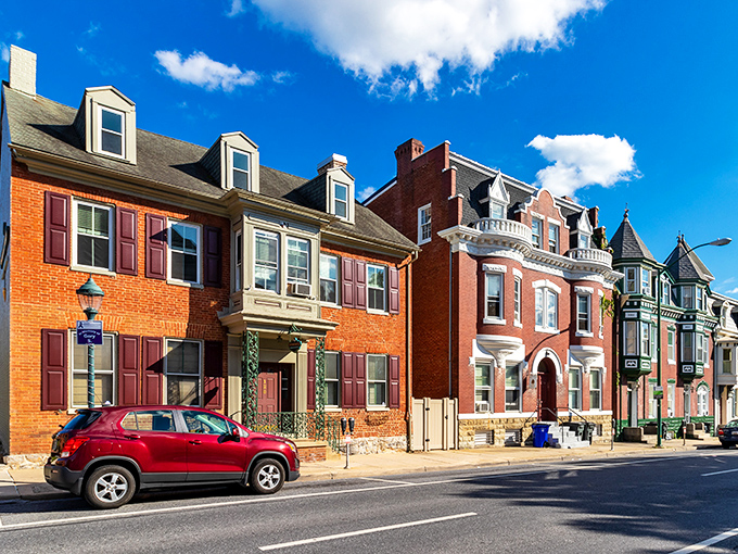 South Potomac Street's well-preserved homes showcase architectural details from another era, where retirement living means enjoying beauty without breaking the bank.