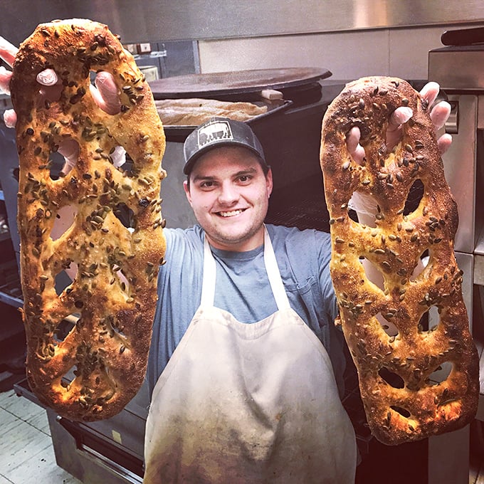 Artisanal bread that looks like it could tell stories &ndash; crusty, airy masterpieces that make you wonder if you've been teleported to Italy.