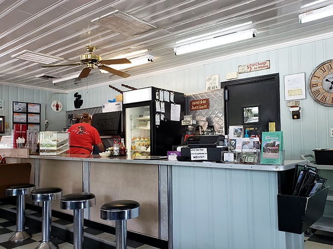 Where the magic happens&mdash;a glimpse behind the counter where breakfast dreams come true one order at a time.