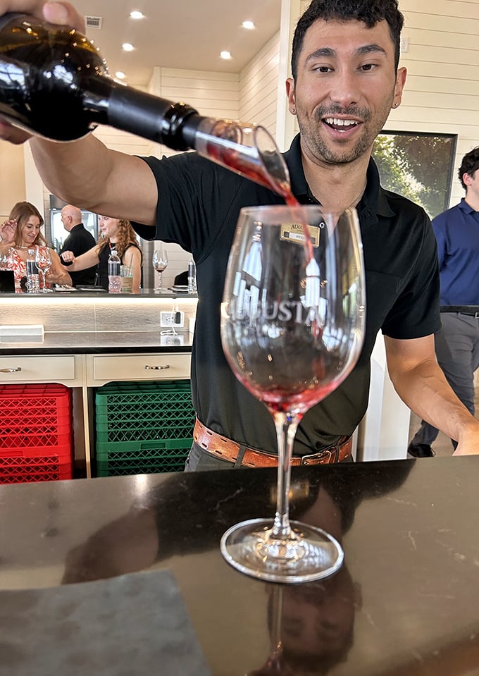 The pour that makes you smile – when a skilled hand transforms a simple bottle into your next favorite memory.