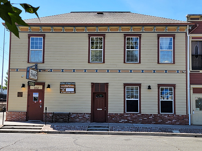 Stassi's Fourth Ward Tavern's historic façade hints at stories from Marysville's past, where history and affordability create a uniquely California charm.