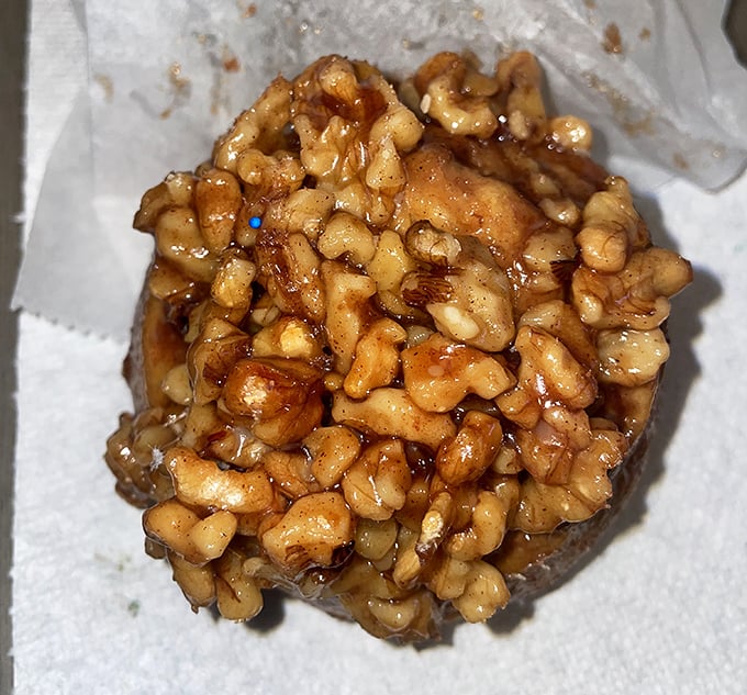 This sticky bun doesn't just have caramel&mdash;it's practically swimming in a golden pool of buttery, nutty paradise.