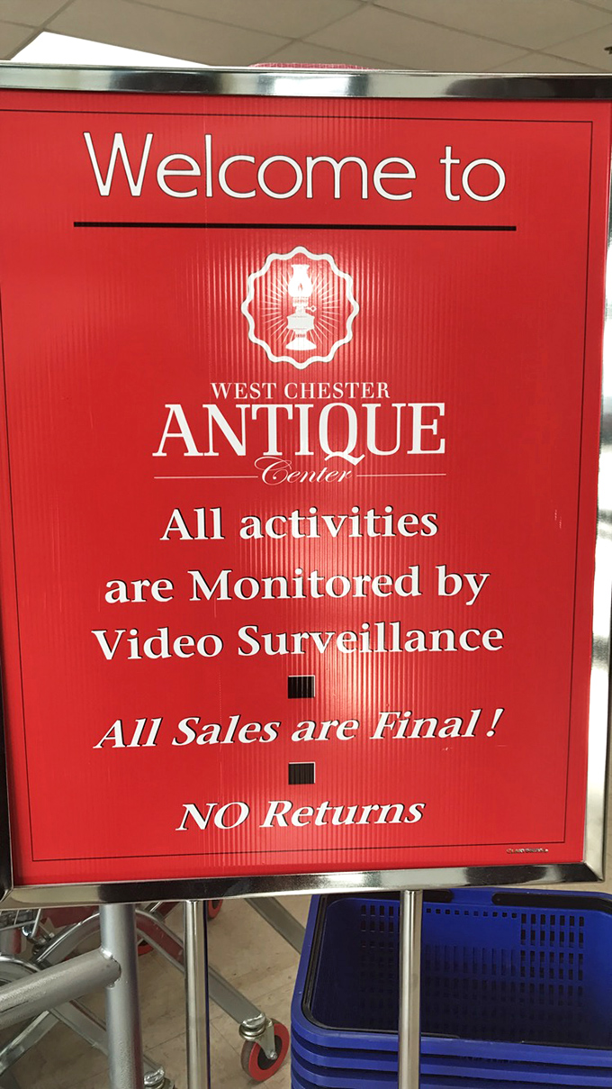 The rules of engagement for serious antiquers. "All sales are final" is vintage-speak for "love it before you buy it."