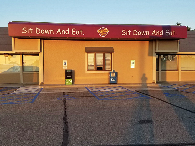 Sit Down And Eat&mdash;three words that capture the beautiful simplicity of Kroll's philosophy. No pretense, just straightforward hospitality.