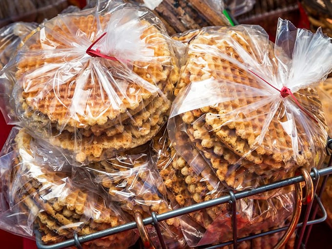 Stroopwafels stacked high and wrapped tight&mdash;Dutch tradition meets Midwest hospitality. The perfect companion to your Saturday morning coffee.
