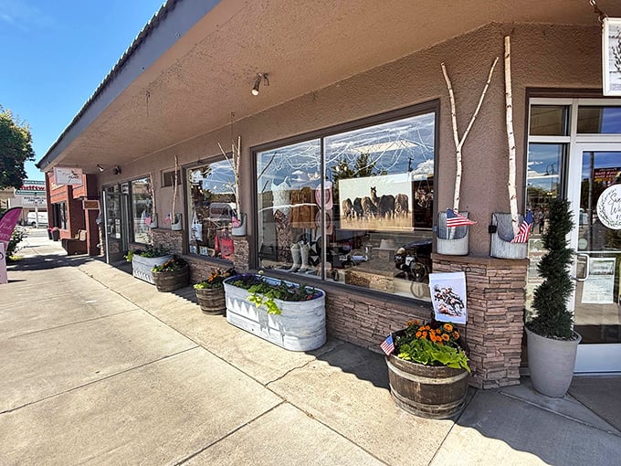 Downtown storefronts like Sweet Willow Home & Gift offer window-shopping charm and the small-town guarantee that someone will actually say "hello" when you enter.