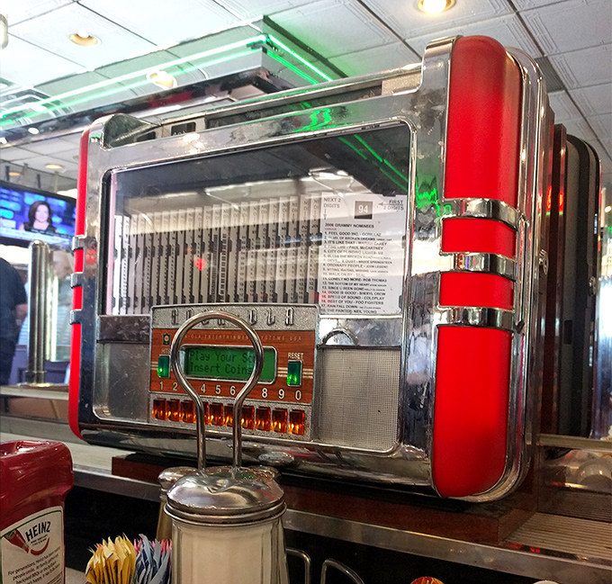 The tabletop jukebox&mdash;a portal to simpler times when three songs for a quarter was the best entertainment value in town. Nostalgia you can touch!