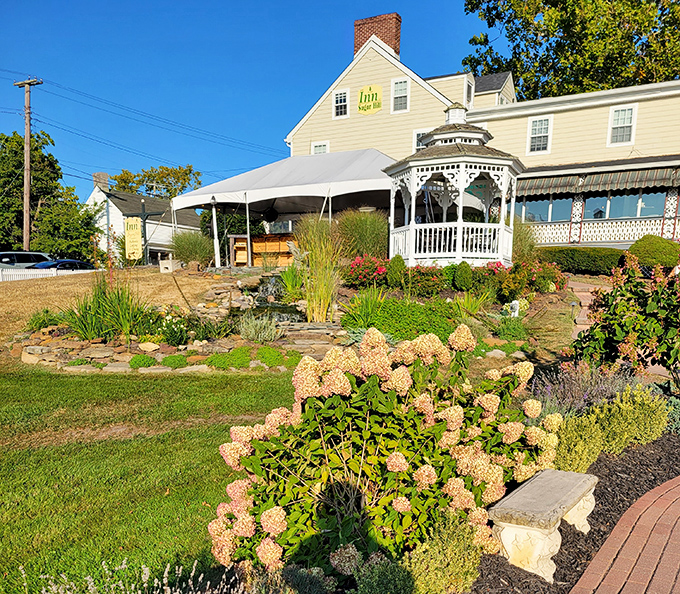 The Inn at Sugar Hill serves up history with a side of hospitality. That gazebo has witnessed more retirement celebrations than a gold watch factory.