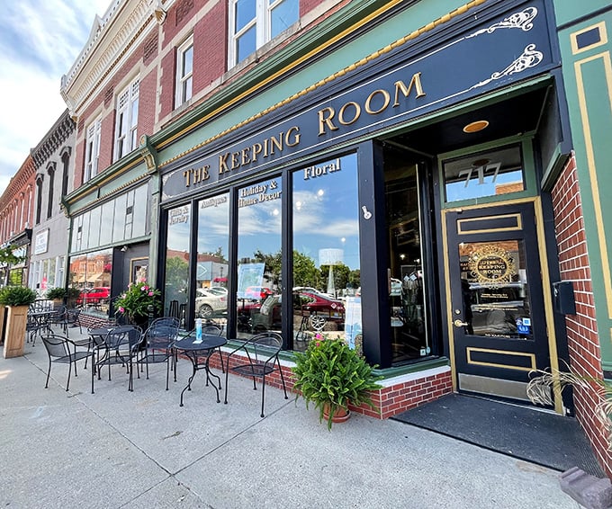 The Keeping Room's inviting storefront promises good food and conversation in downtown's most charming dining destination.
