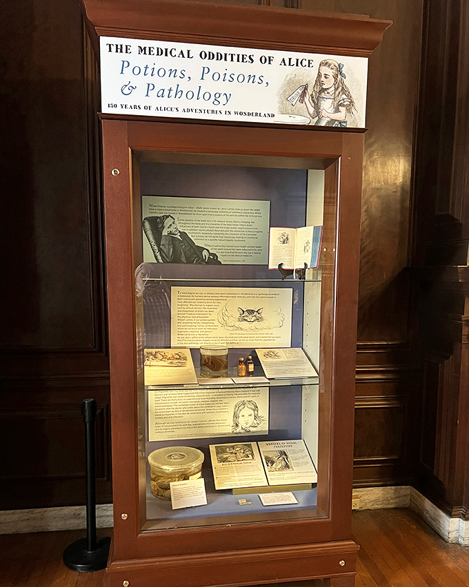 "The Medical Oddities of Alice" exhibit proves that Lewis Carroll's Wonderland has nothing on the curious world of 19th-century medicine.