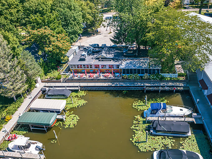 Waterfront dining where the view comes standard and rushing through your meal feels almost criminal.
