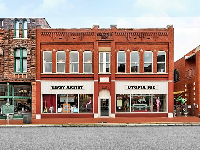The Tipsy Artist and Utopia Joe offer retail therapy without the mall madness&mdash;proving Guthrie knows how to blend shopping with architectural appreciation.