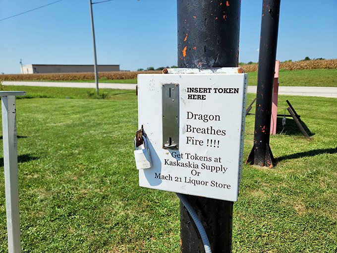 Insert token, get fire&mdash;it's like the world's most dramatic vending machine, minus the stuck candy bars.