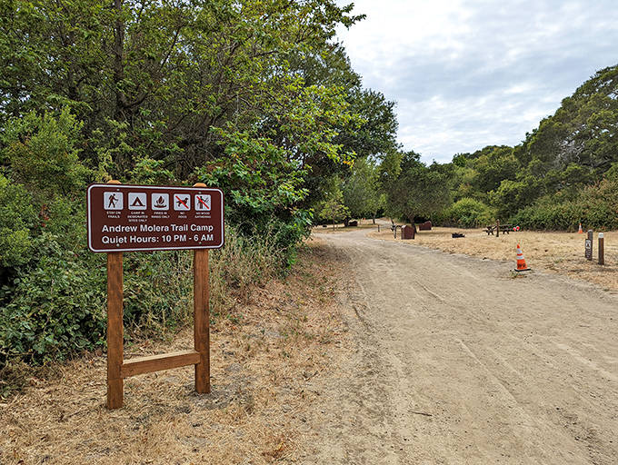 The unassuming entrance to adventure. Like all great experiences, Andrew Molera State Park doesn't need flashy signs to announce its wonders.
