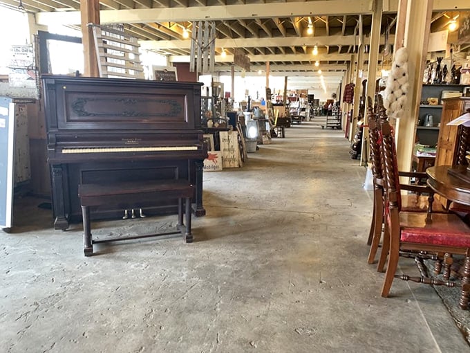 Every shelf in this upstairs wonderland holds someone's past waiting to become part of your future home's story.