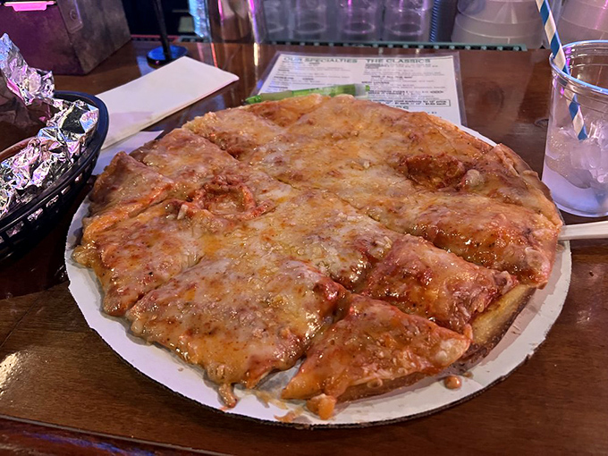 Pizza simplicity that speaks volumes &ndash; sometimes the most straightforward approach delivers the most satisfying results.