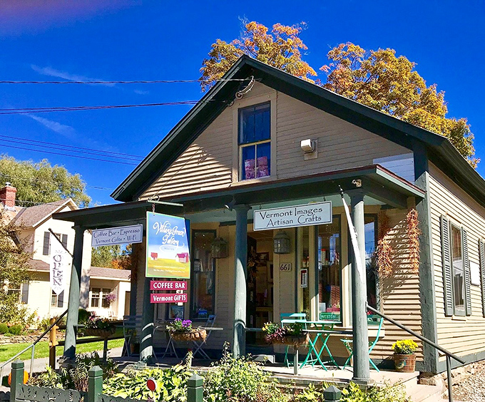 This unassuming cottage shop proves Vermont's retail philosophy: the smaller the building, the greater the treasures waiting to be discovered inside.