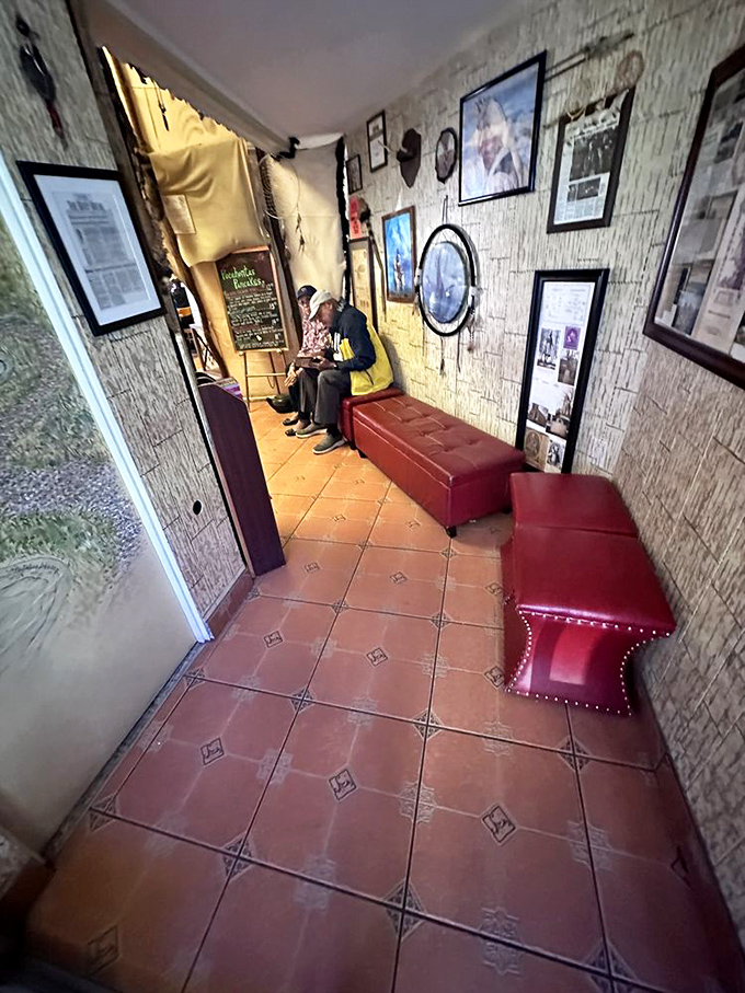 The waiting area feels like a mini-museum of local history, making those weekend morning waits feel less like time and more like education.