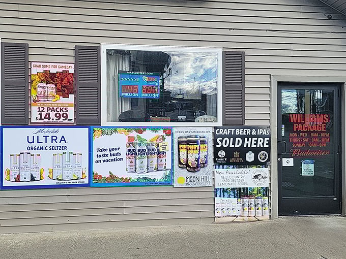 Williams Package Store stands ready to supply weekend celebrations or quiet evening nightcaps, with a selection that balances big-city variety and small-town pricing.