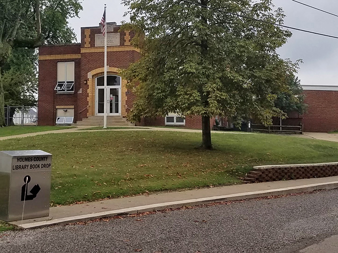 The Holmes County Library stands as a brick testament to the radical notion that knowledge and community spaces still matter in the digital age.