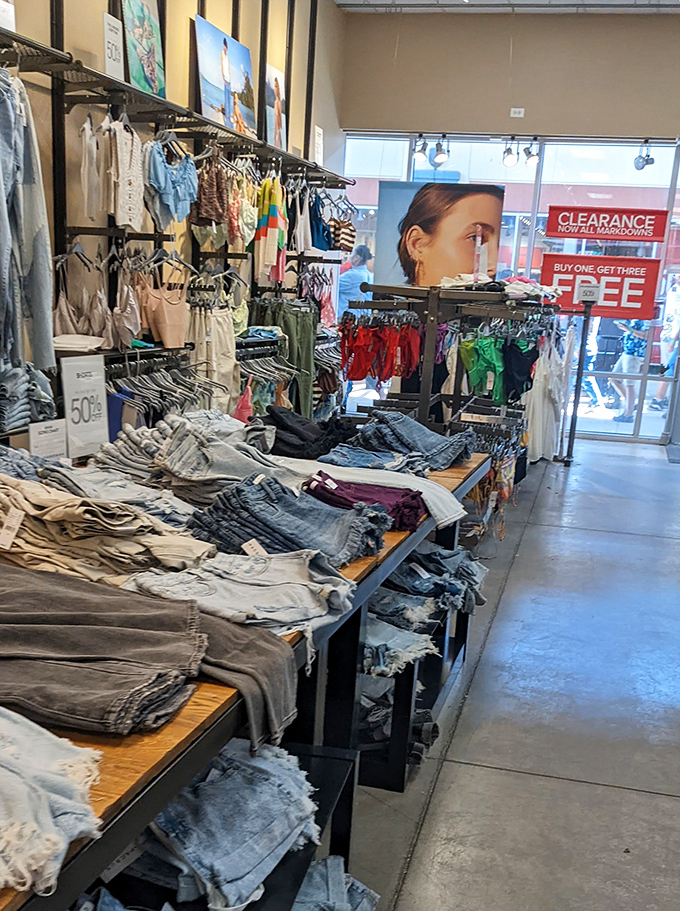 Denim heaven where "Buy One Get Three Free" isn't just a sign&mdash;it's practically a moral obligation to stock up.