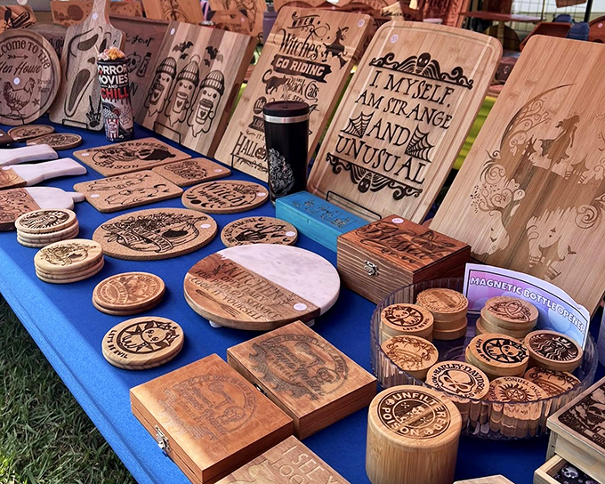 Wooden wonders that transform ordinary kitchen walls into conversation-starting galleries. Your bare refrigerator suddenly feels inadequate.