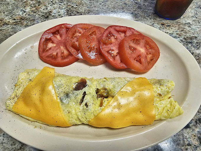 An omelet that's achieved perfect cheese-to-filling ratio &ndash; folded like origami but with 100% more deliciousness and zero paper cuts.