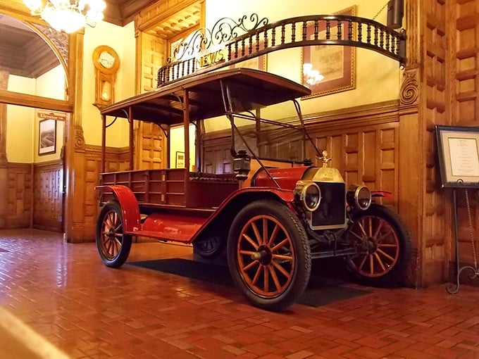 This vintage Ford Model T reminds us that before America fell in love with trains, we had a brief courtship with these charming contraptions.