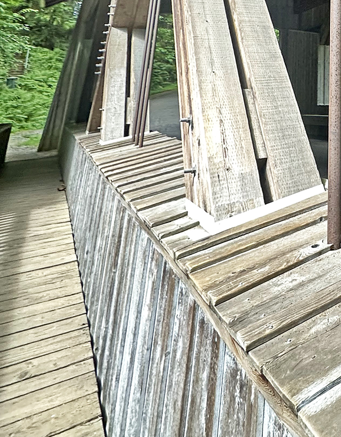 Weathered boards and careful joinery reveal the bridge's handcrafted soul&mdash;they just don't make 'em like this anymore.