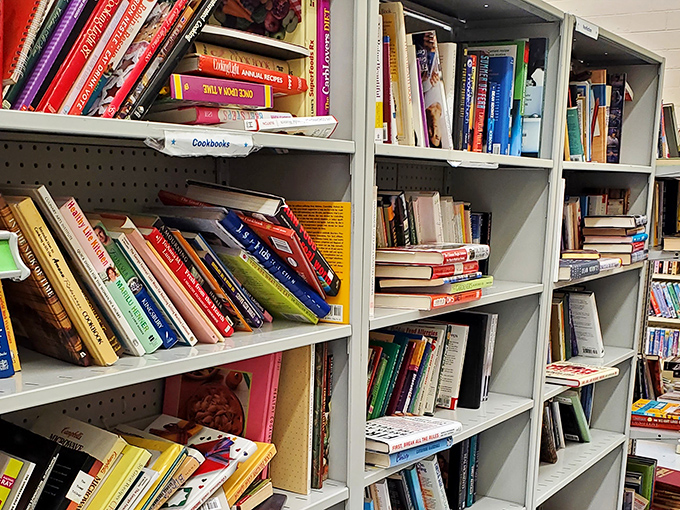 The book section&mdash;where cookbooks, novels, and coffee table tomes find second chances. Literary adventures await at pocket-change prices.