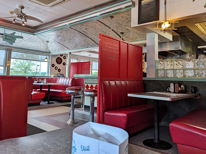 These classic red booths have cradled everything from first dates to business deals to family celebrations for generations of Manchester residents.