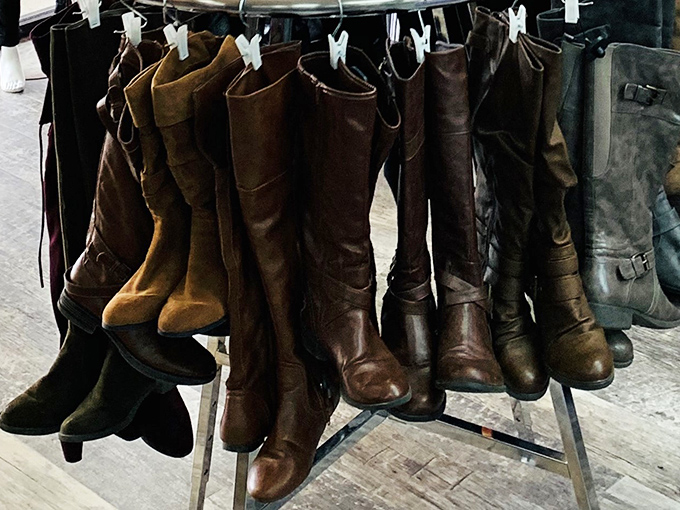 Boot boulevard! These leather beauties have stories to tell but plenty of miles left for your own fashion journey.