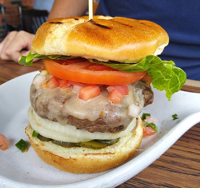 A burger that demands to be photographed before eaten &ndash; though your patience will be severely tested once that aroma hits your nostrils.