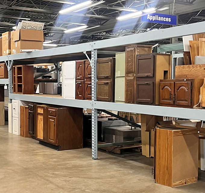 Cabinet heaven! From kitchen storage to bathroom vanities, these wood beauties offer craftsmanship at prices that make renovation budgets smile.