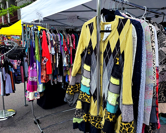 Upcycled fashion that's equal parts Dolly Parton sparkle and Montana practicality, these pieces turn "someone else's trash" into your treasure.