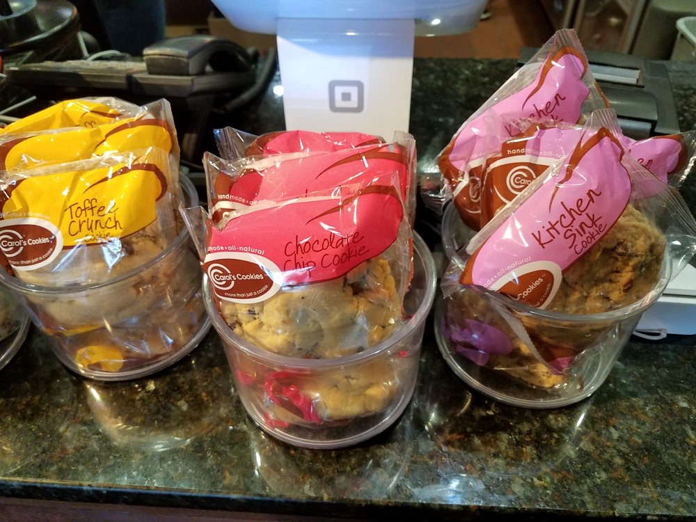 Treat yourself! Don't forget to grab a delicious, individually wrapped cookie on your way out from Bricks!