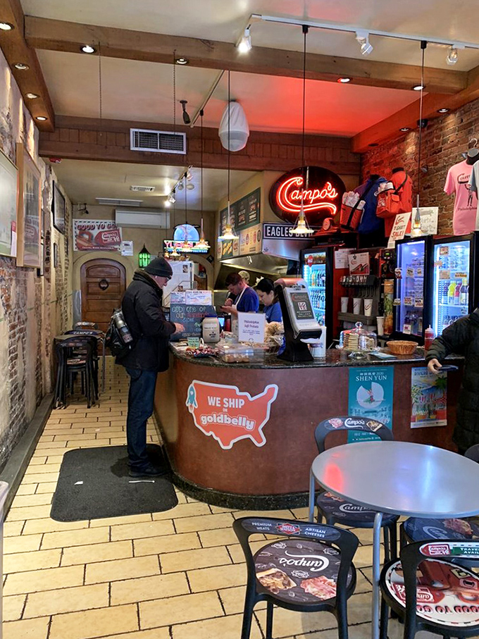 The counter at Campo's &ndash; command central for sandwich operations where dreams come true and hunger meets its match.