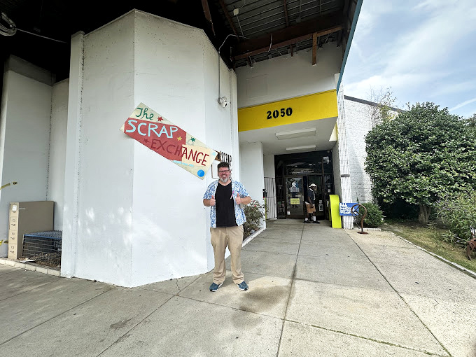 The entrance sign says it all &ndash; this isn't just a store, it's an exchange of ideas, materials, and creative energy.